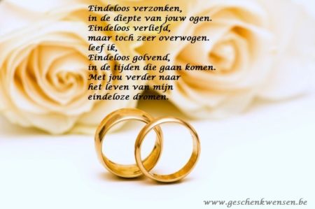 Huwelijkswensen | Huwelijksgedichten | Fotogedichten | Huwelijksverzen