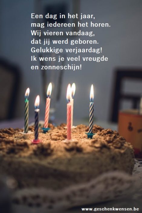 Verjaardagswensen | Fotogedichten delen met familie en vrienden